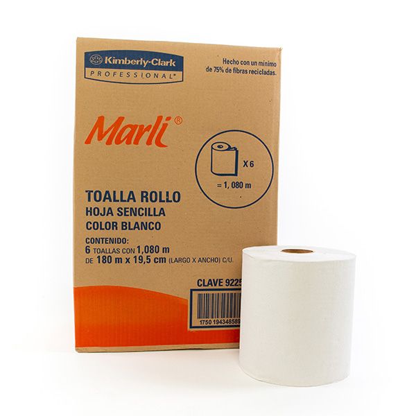Toalla Rollo Blanca Marli C/6 Rollos - DELSA